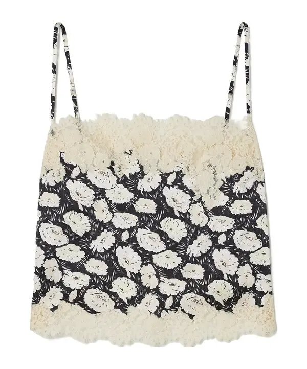 DÔEN Loure Lace-trimmed Camisole - Multi-color