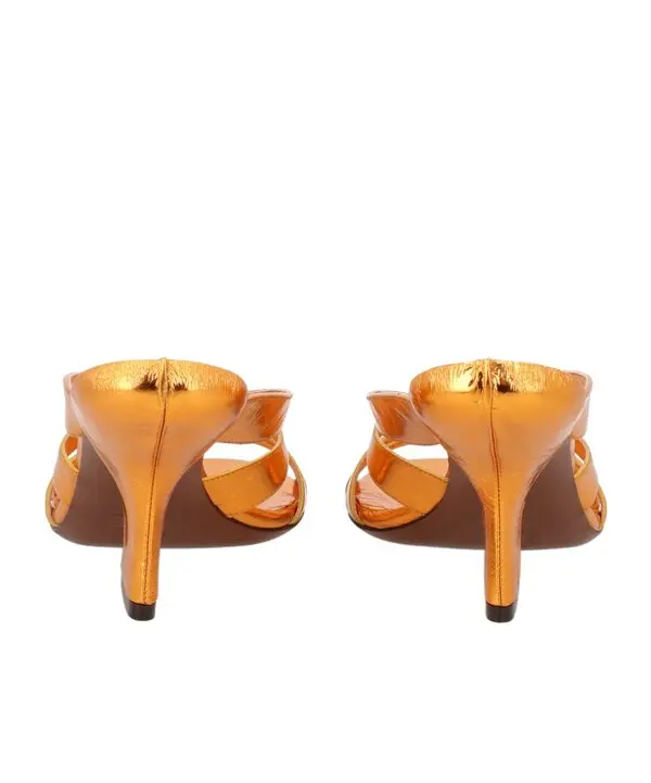 Dries Van Noten Open-toe Sculptural Heel Sandals - Orange