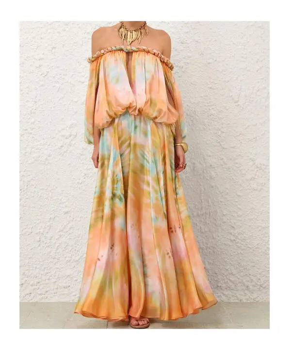 Zimmermann Luna Twist Billow Gown