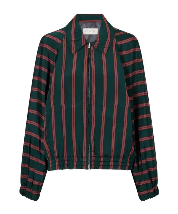 Dries Van Noten Vinnia Striped Casual Jacket