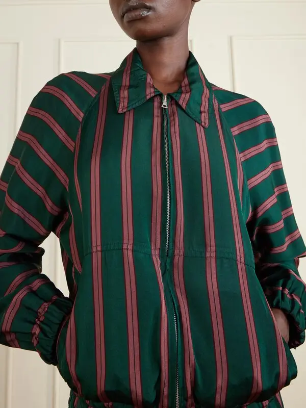 Dries Van Noten Vinnia Striped Casual Jacket