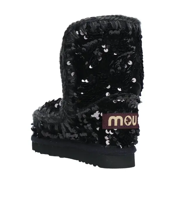 Mou Logo Short Boots - Black
