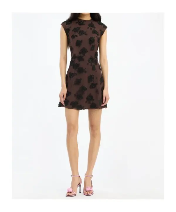 ROTATE BY BIRGER CHRISTENSEN Floral-motif Mini Dress