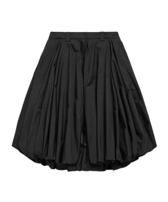 Balenciaga Balloon Pleated Shorts - Black