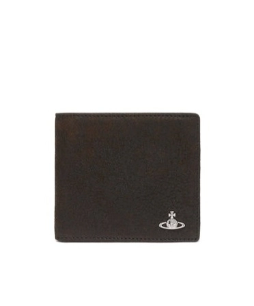 VIVIENNE WESTWOOD Orb Plaque Bi-fold Wallet - Dark Brown