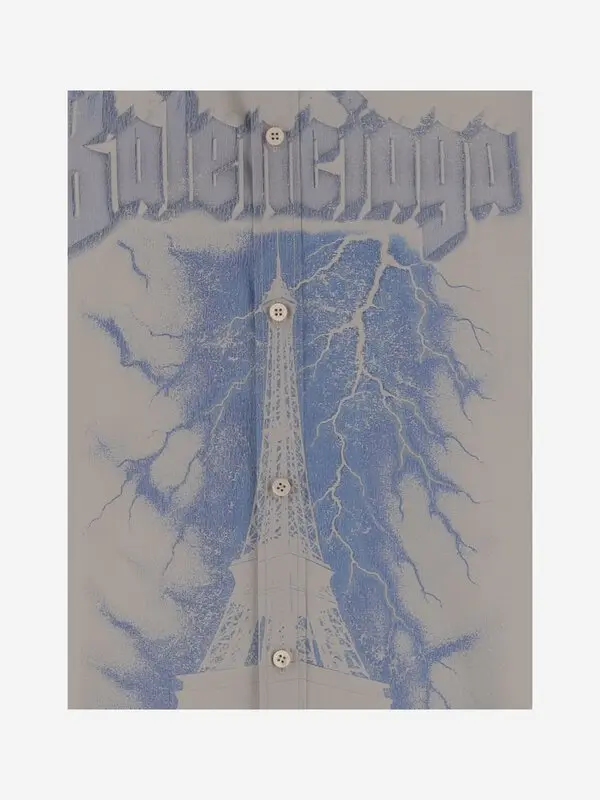 Balenciaga Logo Printed Short-sleeved Shirt