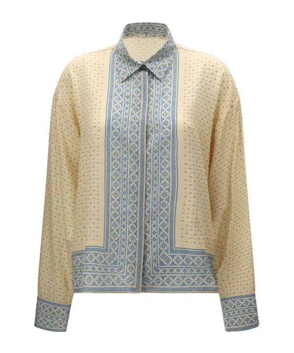 Ermanno Scervino Geometric Print Boxy Shirt - Nude