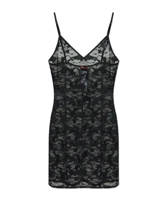 DIESEL® Layla Lace-panelled Chemise - Black