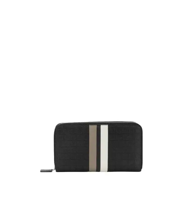 FERRAGAMO Zippered Long Wallet - Black