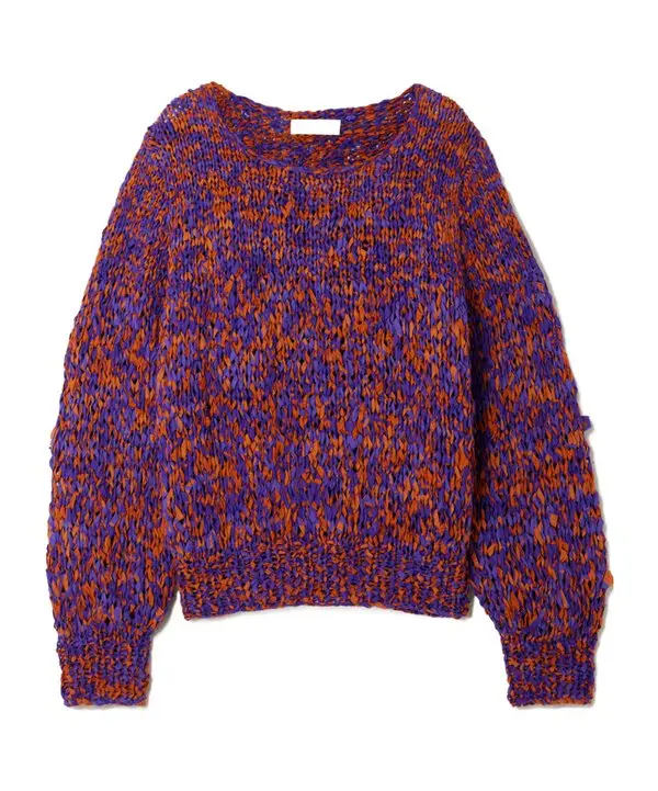 Dries Van Noten Oversized Frayed Sweater - Multi-color