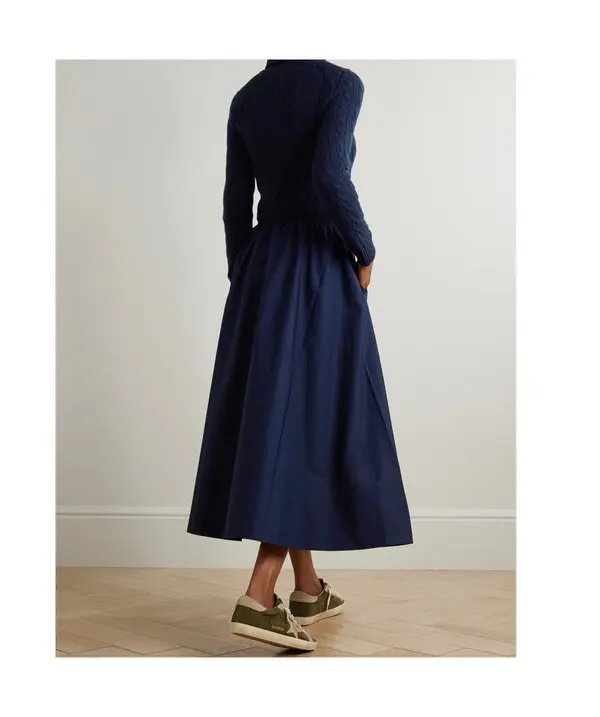 Polo Ralph Lauren Cable-knit Flared Dress