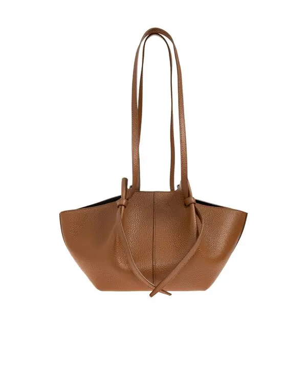 Yuzefi Double Handle Shoulder Bag - Brown