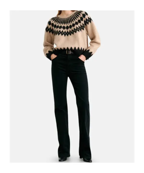 NILI LOTAN Alena Fair Isle Alpaca-blend Sweater