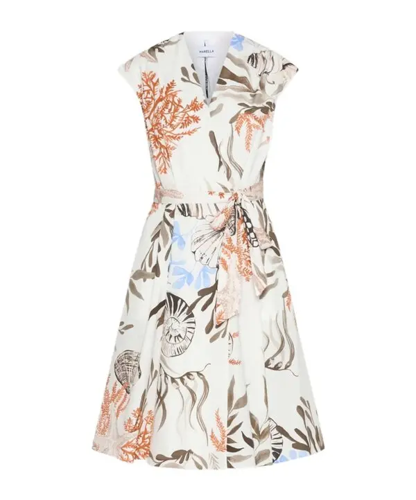 Marella Filo Printed Wrap Dress - Multi-color