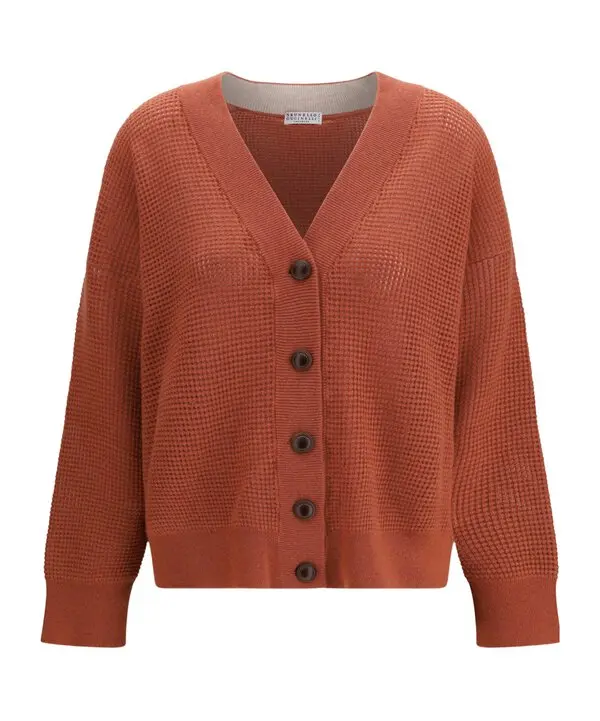 Brunello Cucinelli V-neck Buttoned Cashmere Cardigan