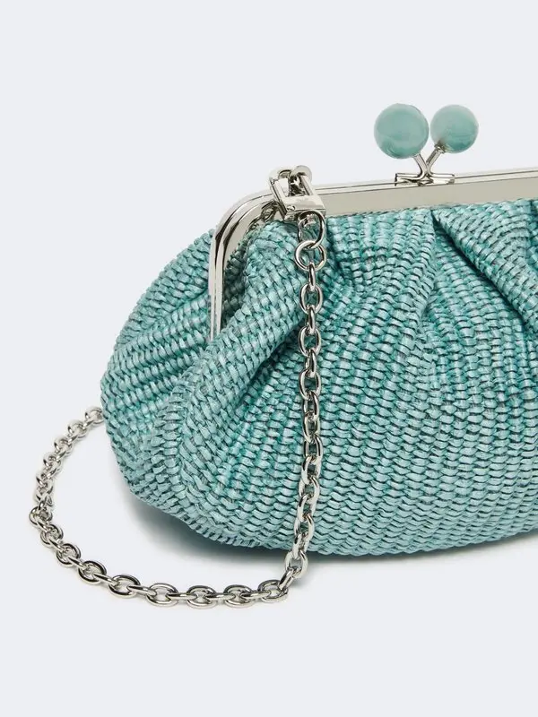 Max Mara Pasticcino Woven Shoulder Bag - Blue