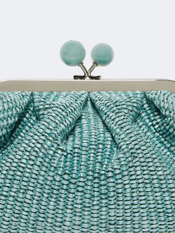 Max Mara Pasticcino Woven Shoulder Bag - Blue