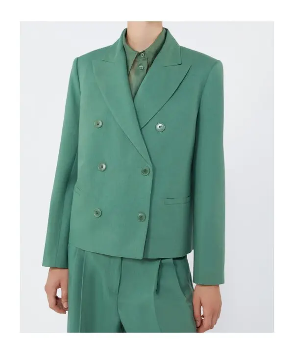 Max Mara Nembi Double-breasted Blazer - Green