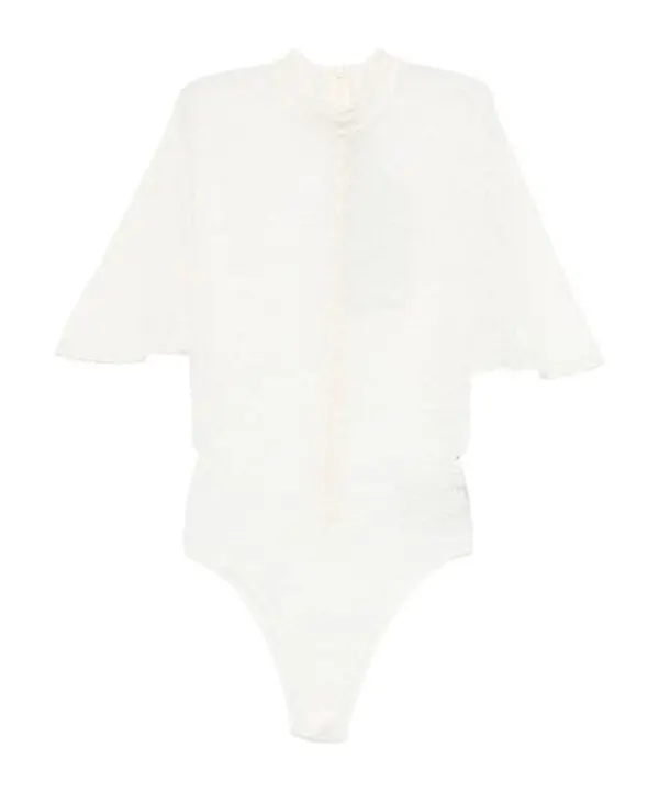 David Koma Short-sleeved Lace Bodysuit