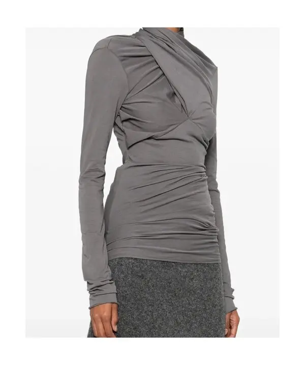 ENTIRE STUDIOS Draped Long-sleeve Top