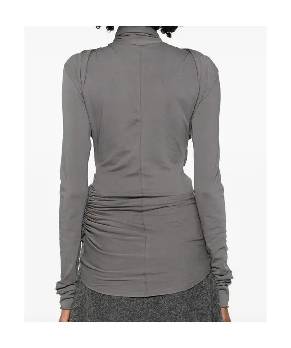 ENTIRE STUDIOS Draped Long-sleeve Top
