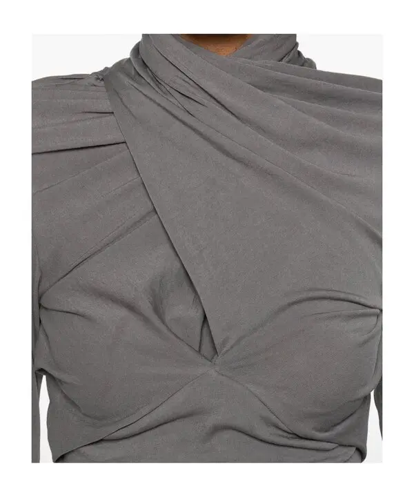 ENTIRE STUDIOS Draped Long-sleeve Top