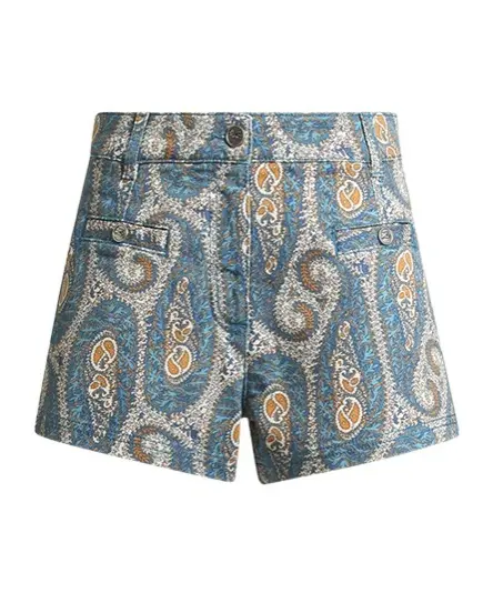 Etro Paisley High-rise Shorts
