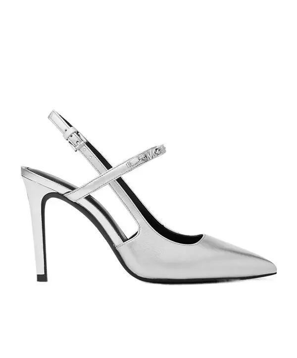 Michael Kors 95mm Dina Flex Pumps - Silver