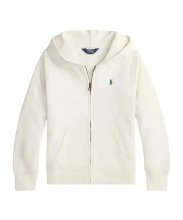 Polo Ralph Lauren Zip-up Cotton Hoodie - White