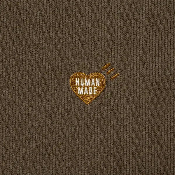 HUMAN MADE Waffle-knit Henley Top