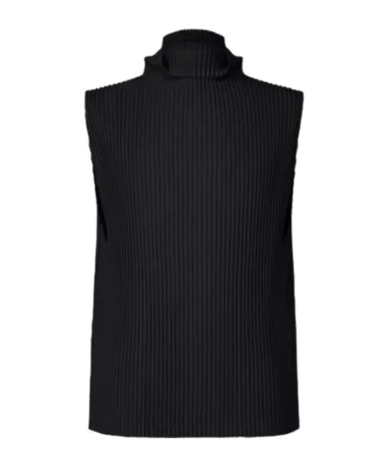 Issey Miyake Homme Plissé Tailored Pleats Sleeveless Top