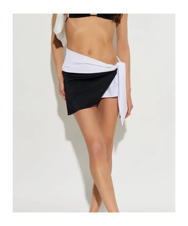 Balmain Asymmetrical Beach Dress With Pleated Details