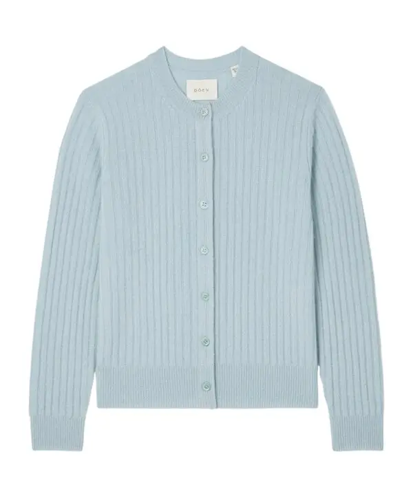 DÔEN Long Sleeve Cardigan - Light Blue