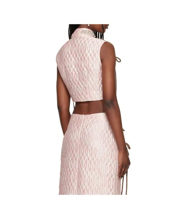 Simone Rocha Embellished Quilted Top