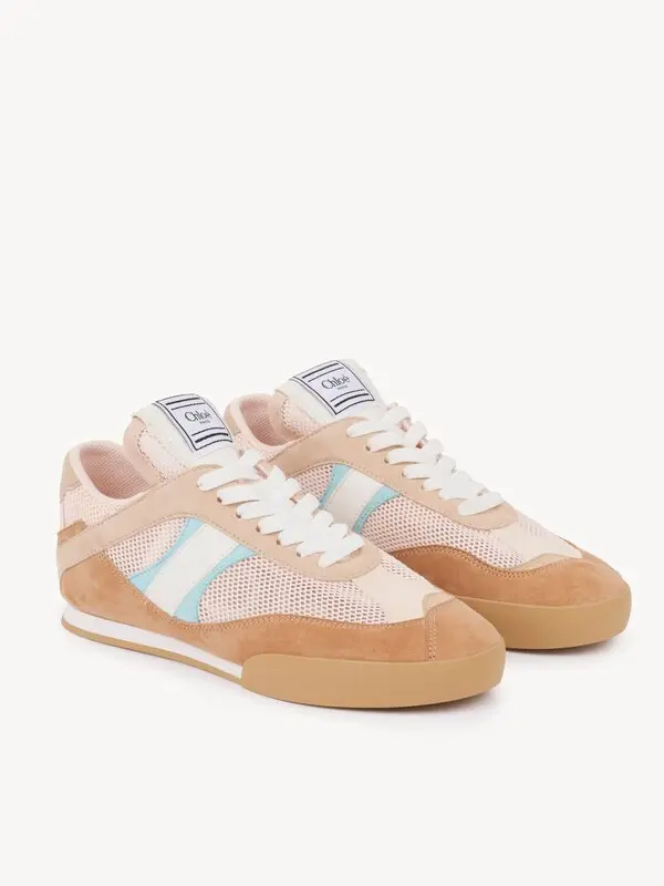 Chloé Kick Mesh Low-top Sneakers - Nude