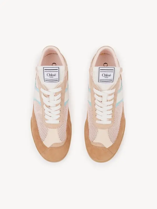 Chloé Kick Mesh Low-top Sneakers - Nude