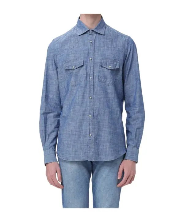 Eleventy Western-style Press-stud Shirt