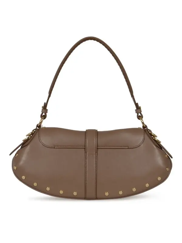 GANNI B-kat Studded Shoulder Bag - Brown