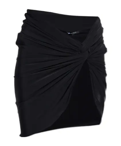 Balmain Knot-detail Draped Mini Skirt
