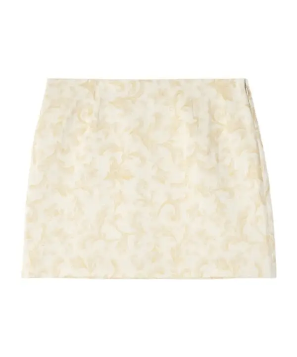 Posse Isla Printed Mini Skirt - Light Yellow