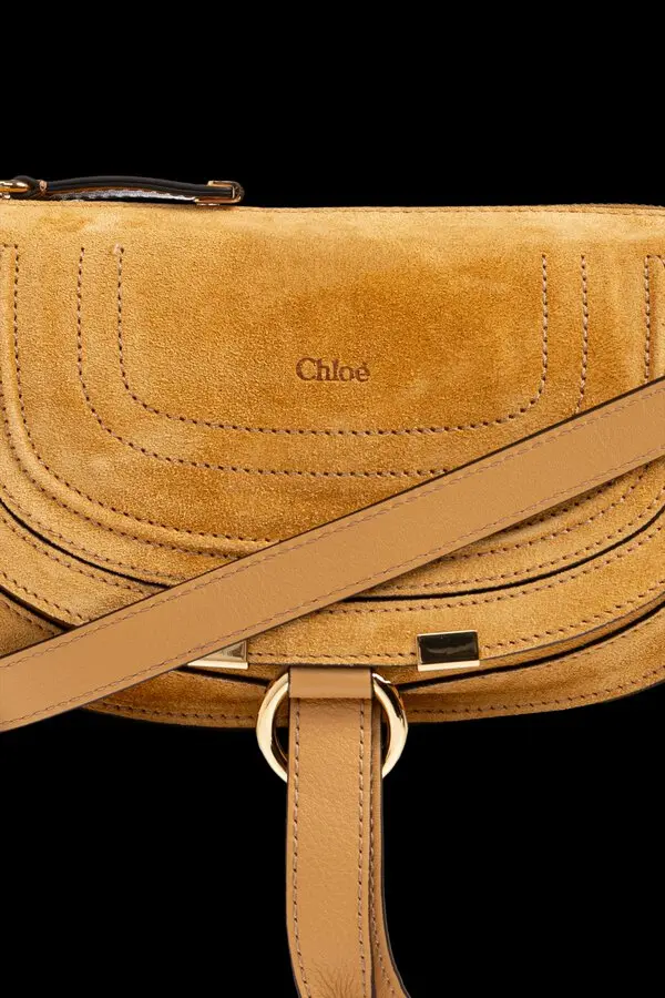 Chloé Marcie Mini Shoulder Bag - Beige