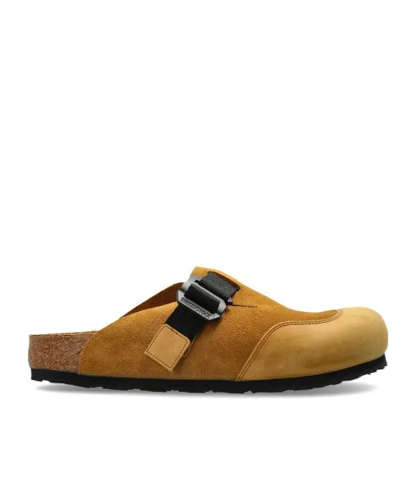 BIRKENSTOCK Boston Nova Suede Clogs - Brown