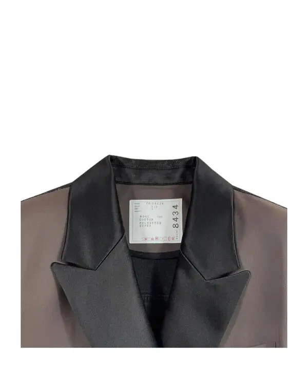 Sacai Color-blocked Double-breasted Jacket