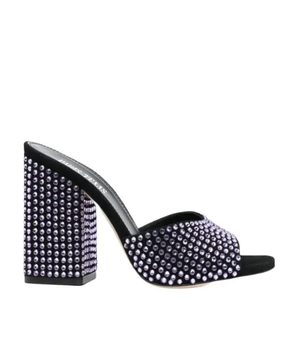 Paris Texas Embellished Slip-on High Heel Mules