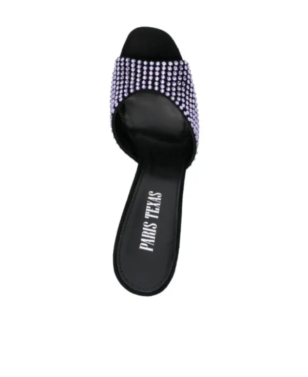 Paris Texas Embellished Slip-on High Heel Mules