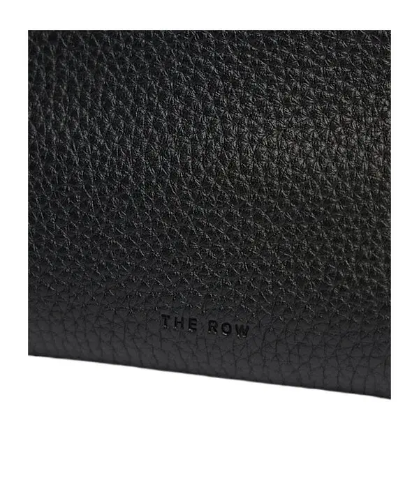 THE ROW Agnes Grain Leather Pouch - Black