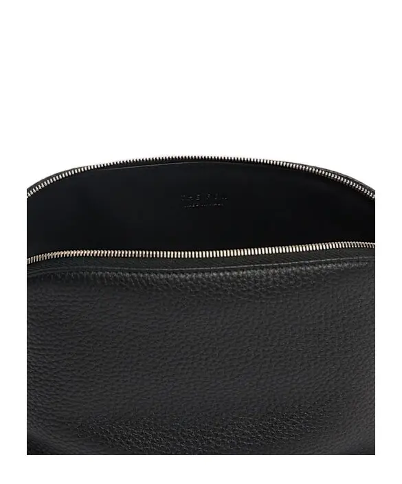 THE ROW Agnes Grain Leather Pouch - Black
