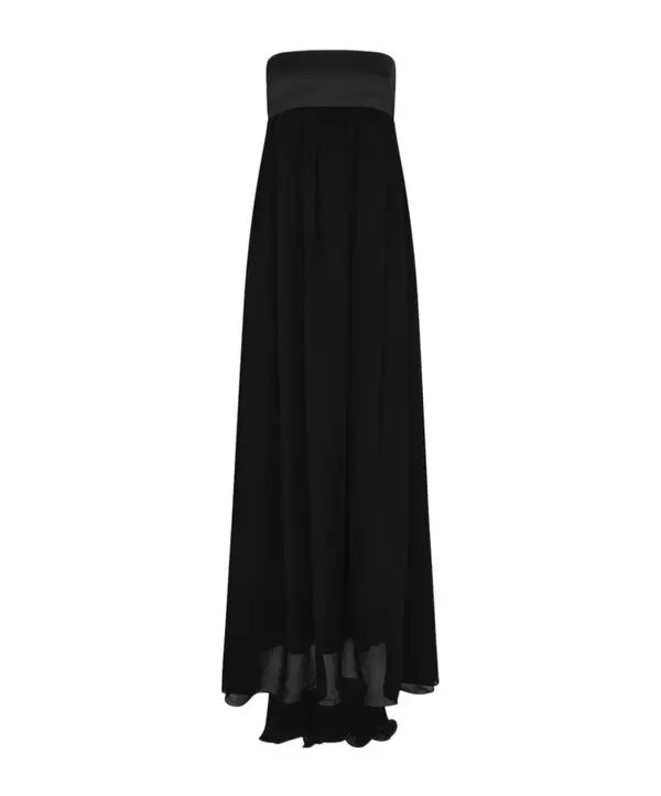 Posse Solene Strapless Maxi Dress - Black
