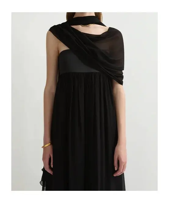 Posse Solene Strapless Maxi Dress - Black