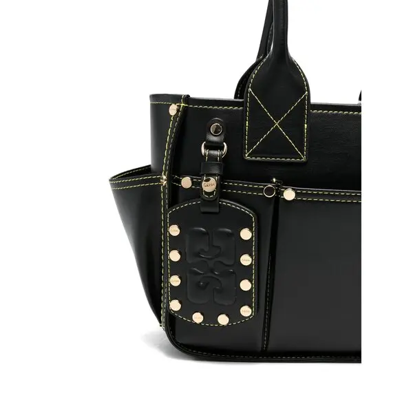 GANNI Posy Studded Shoulder Bag